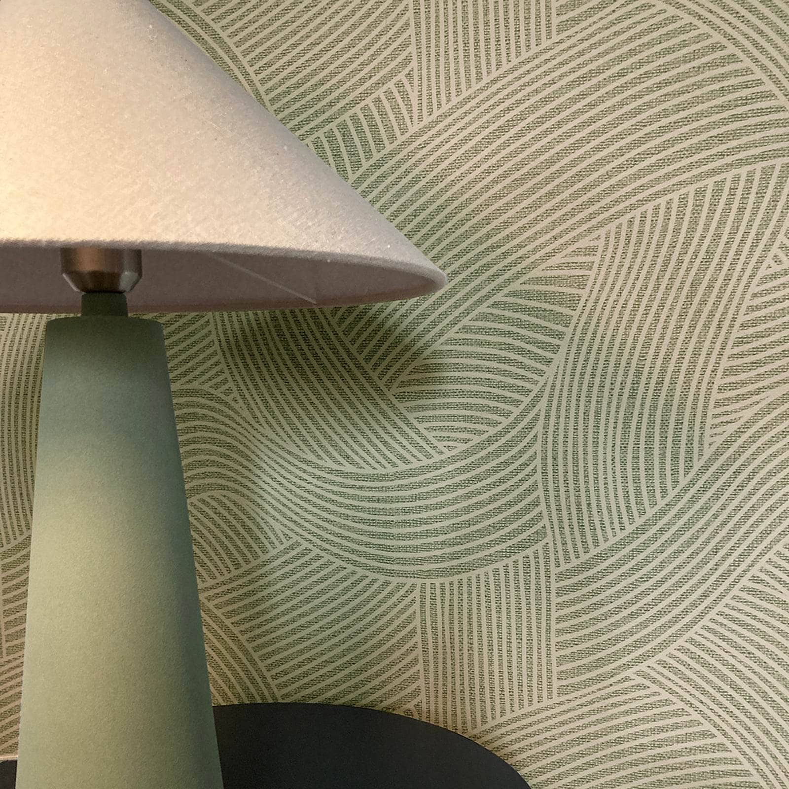 Belgravia Maya Geometric Green Wallpaper - 1725 | Taskers Online Store, Liverpool & Manchester