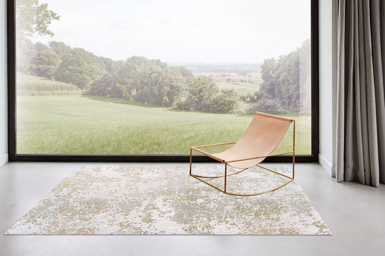 Quartz Abstract Gold Rug - Multiple Sizes | Taskers Online Store ...