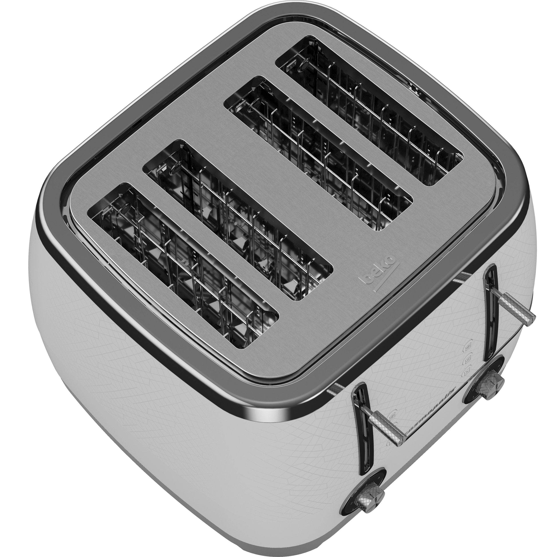 Beko 4 Slice Toaster - White & Chrome | Taskers Online Store, Liverpool ...