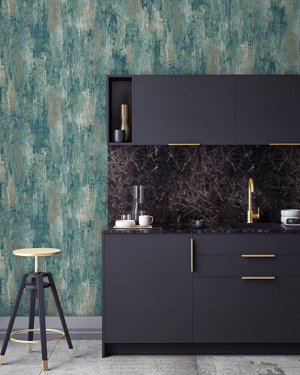 Grandeco Vincenzo Green Wallpaper - 191304 | Taskers Online Store, Liverpool & Manchester