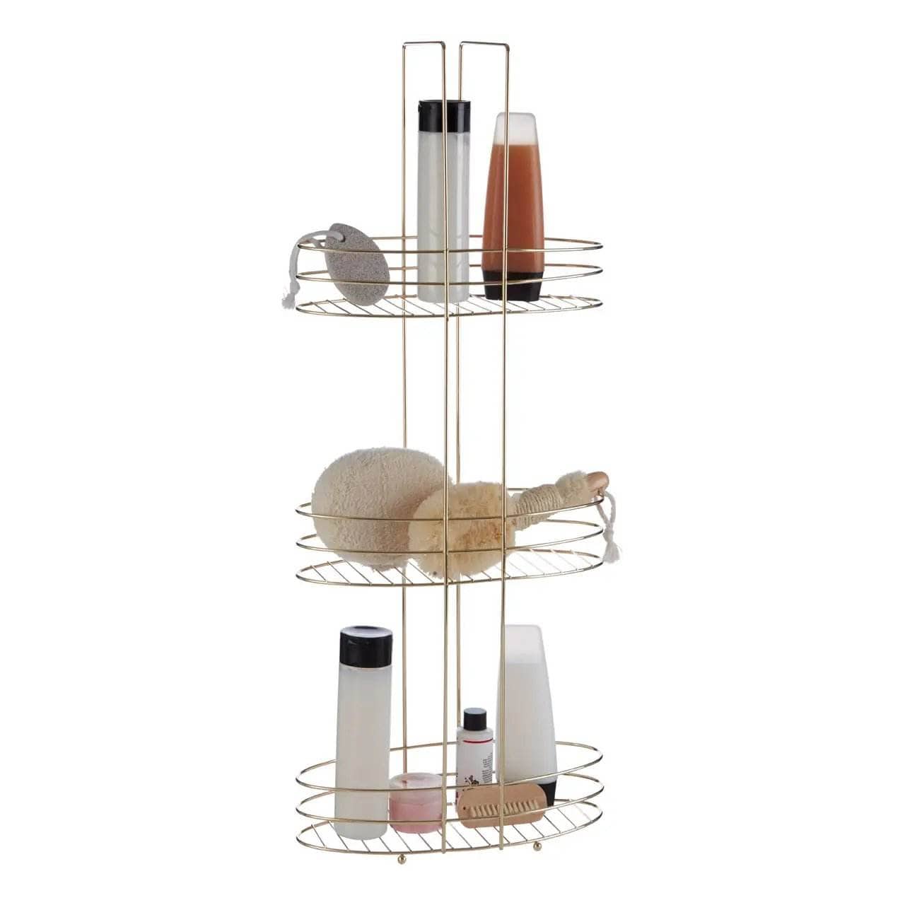 Dara 3 Tier Gold Plated Storage Rack | Taskers Online Store, Liverpool ...