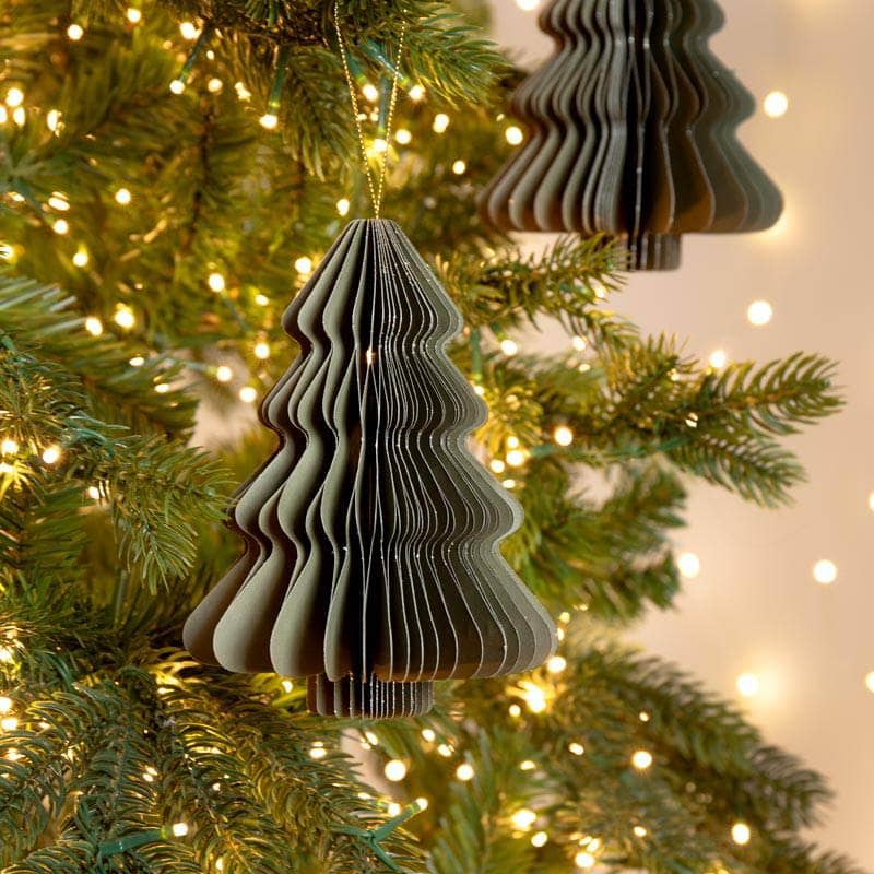 Green Paper Tree Decoration - 15cm | Taskers Online Store, Liverpool ...