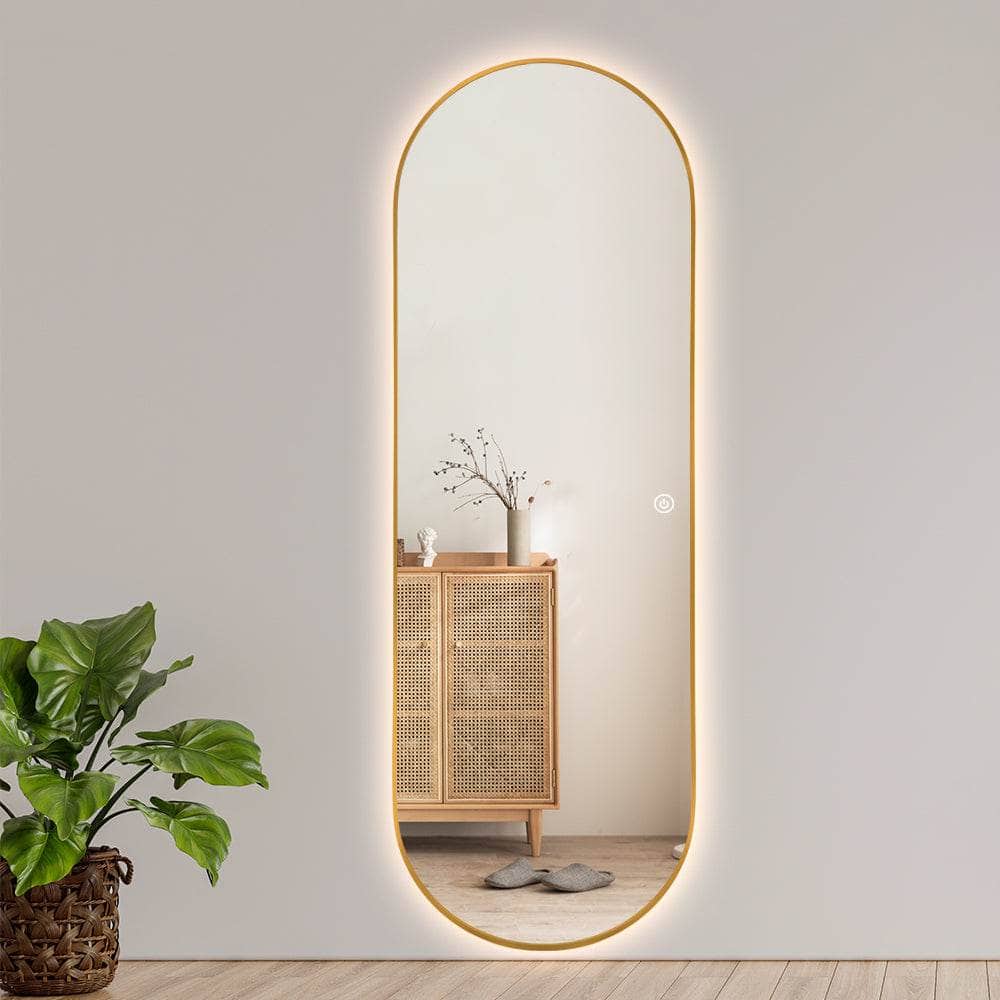 LED Double Arch Mirror - Gold | Taskers Online Store, Liverpool ...