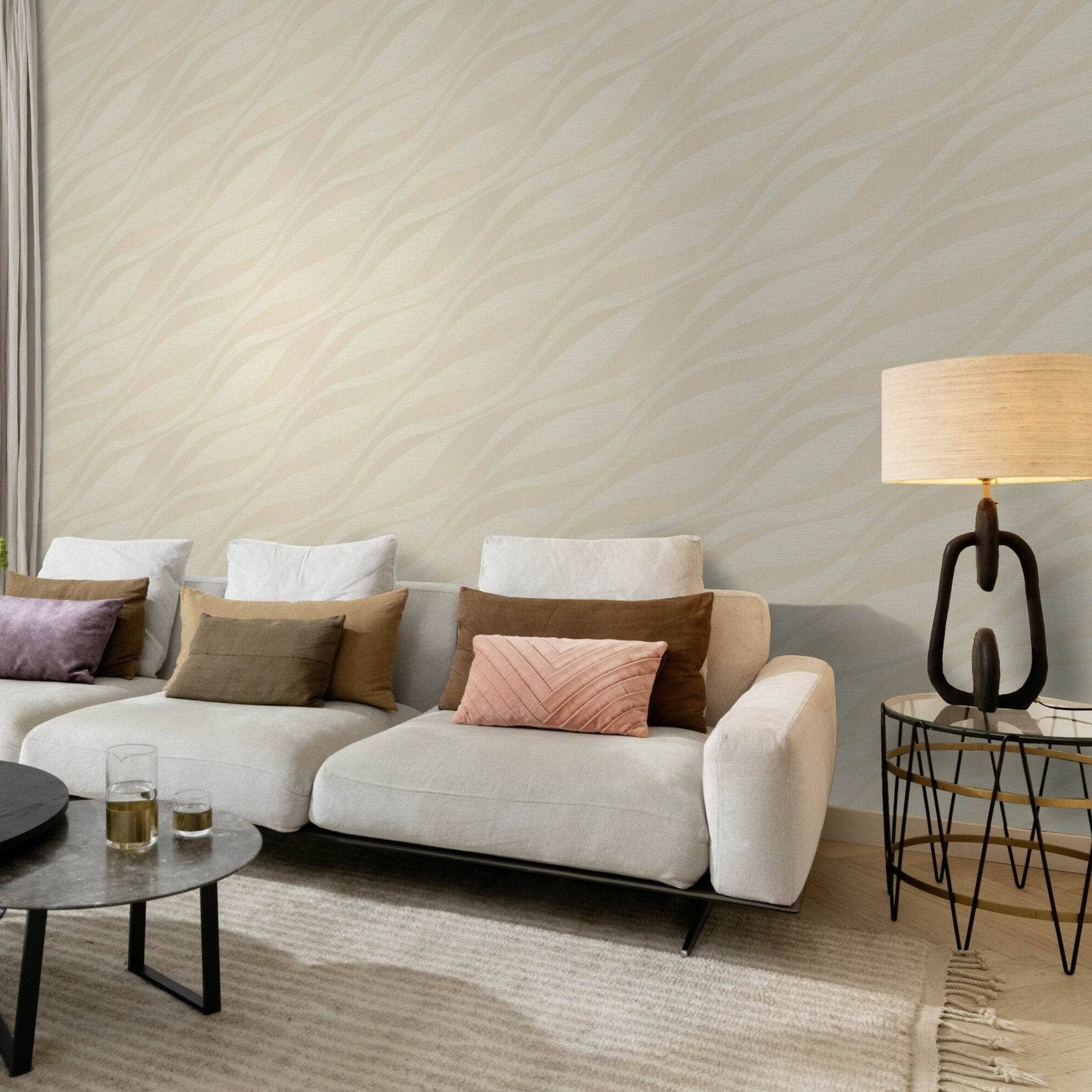 Sky Lounge Metallic Wave Pale Beige - 608038 | Taskers Online Store ...