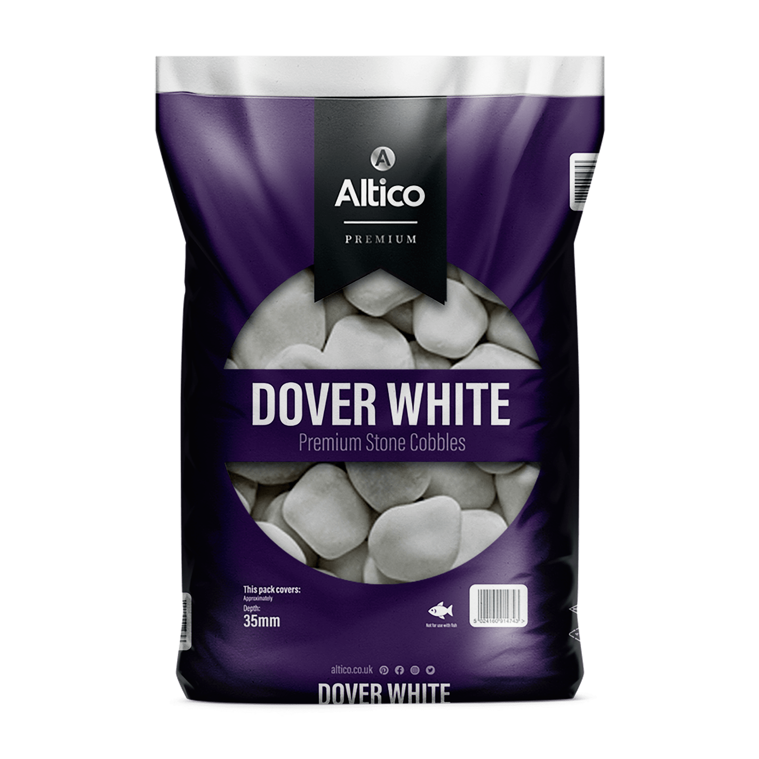 Altico A10703 Dover White Premium Cobbles | Taskers Online Store, Liverpool & Manchester