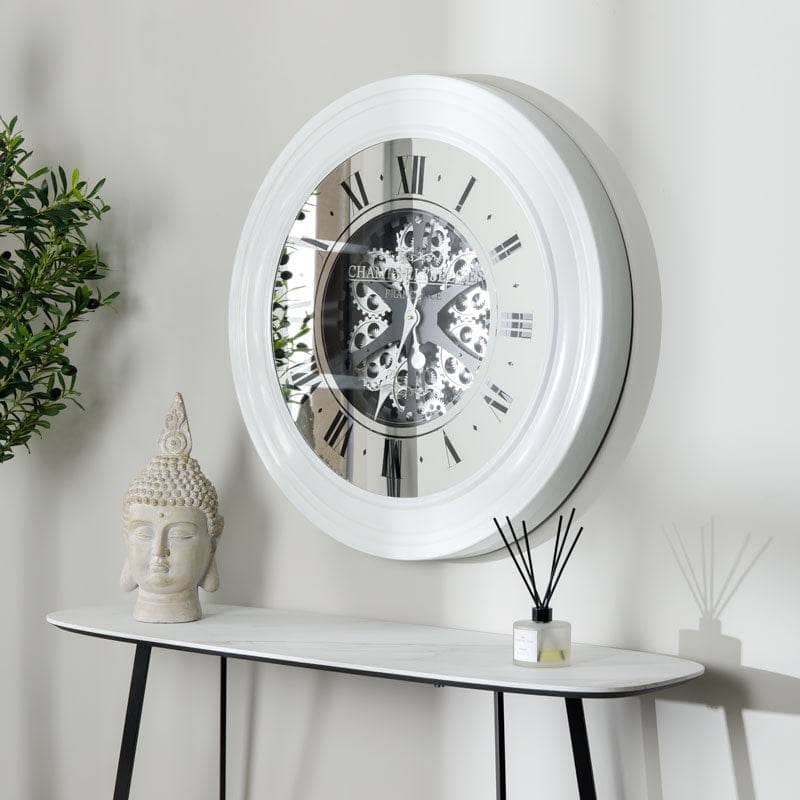 White Champs-Elysees Wall Clock - 80cm | Taskers Online Store ...