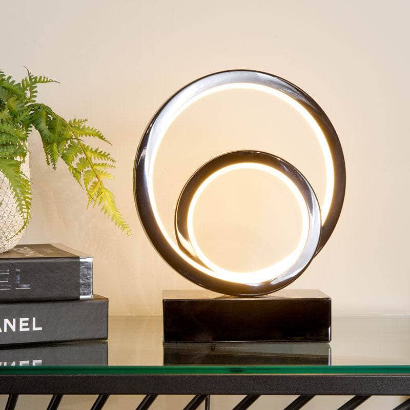 Hawaii LED Black 2 Ring Table Lamp | Taskers Online Store, Liverpool ...