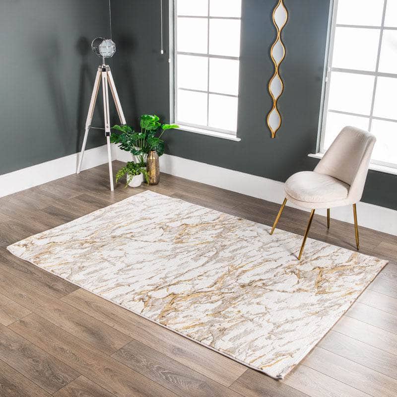 Quartz Marble Gold Rug - Multiple Sizes | Taskers Online Store ...