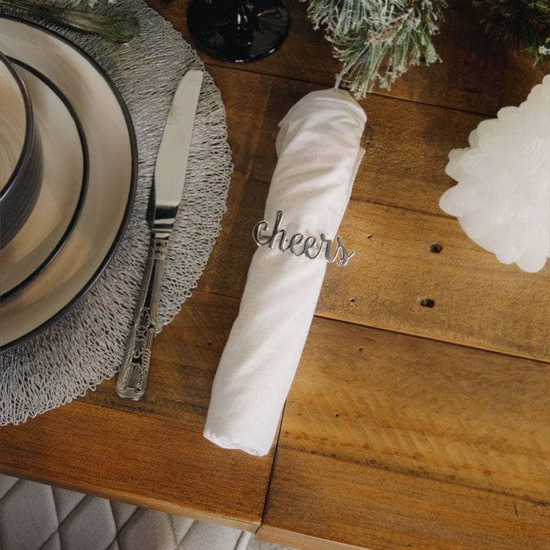 Silver 'Cheers' Napkin Holder - 4 Pack | Taskers Online Store ...