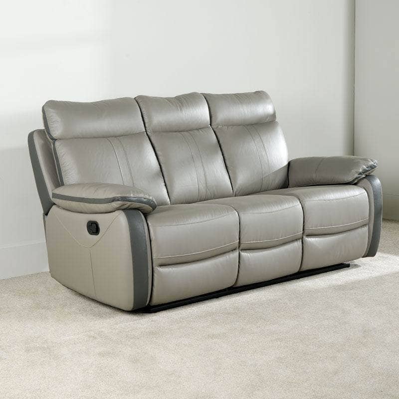 Tivoli 3 Seat Reclining Sofa - Grey | Taskers Online Store, Liverpool ...