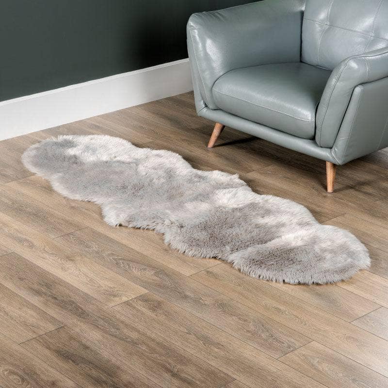 Auckland Silver Faux Fur Rug - 70x200cm | Taskers Online Store ...
